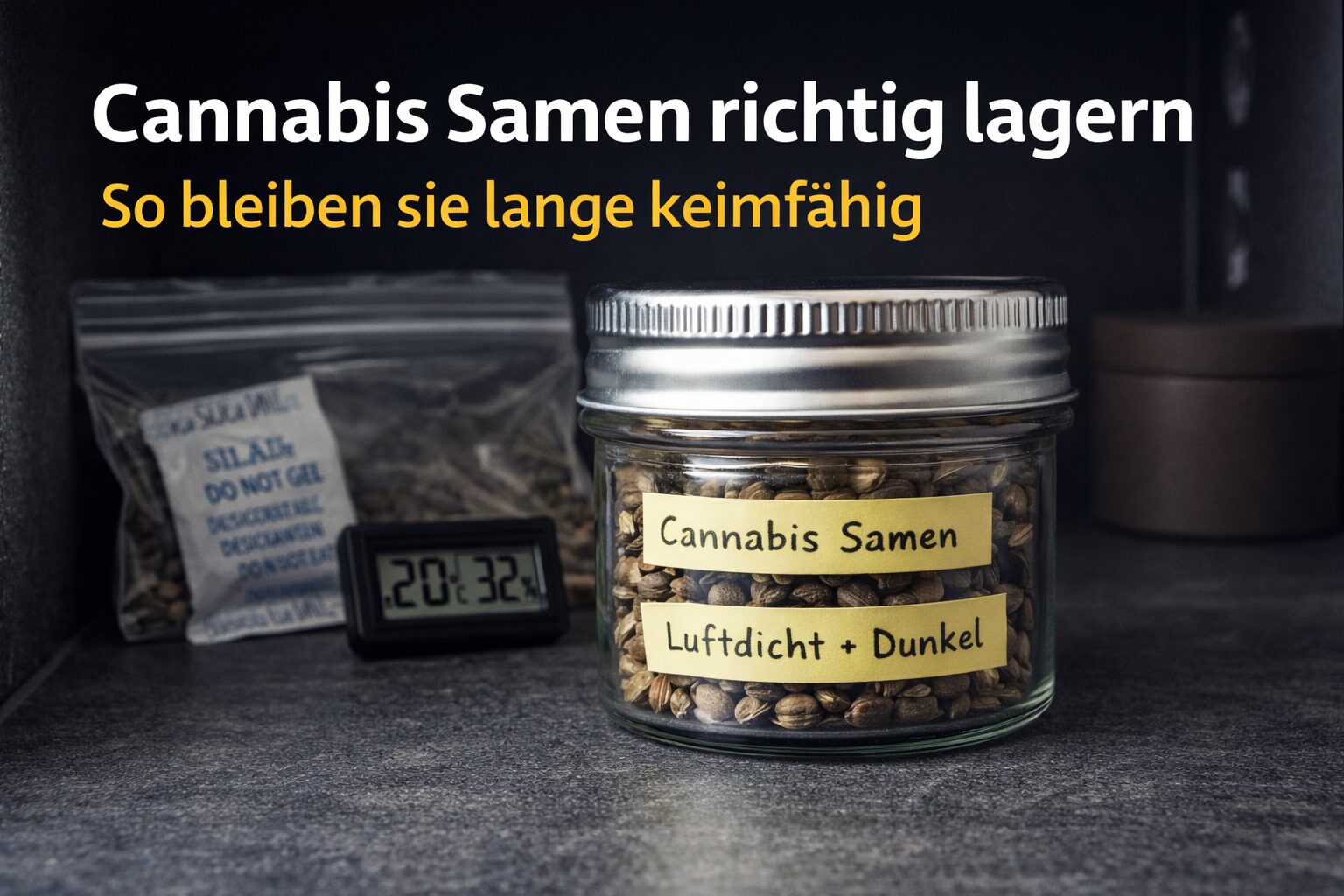 Cannabis Samen Lagern